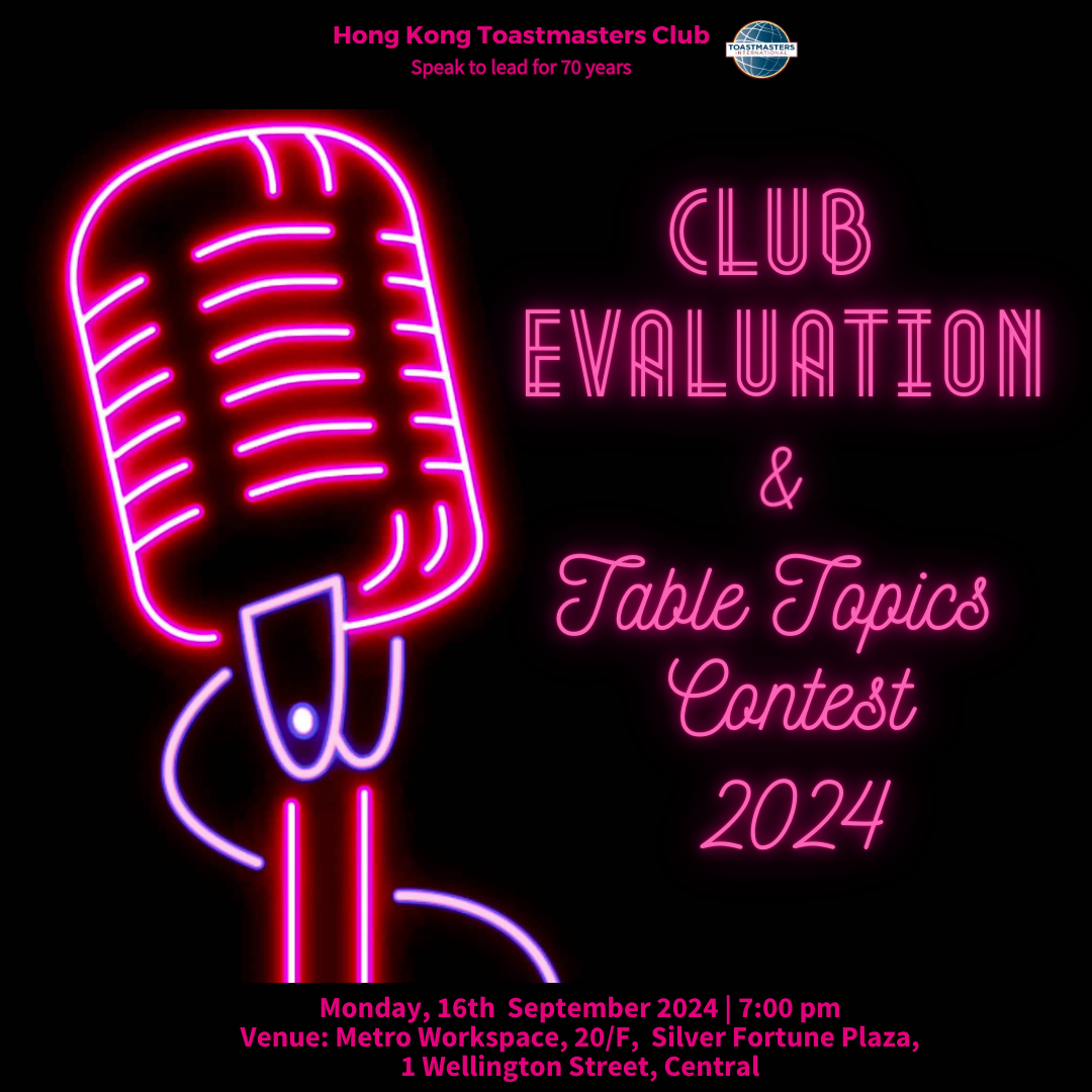 Toastmasters Meeting,16 Sept 2024